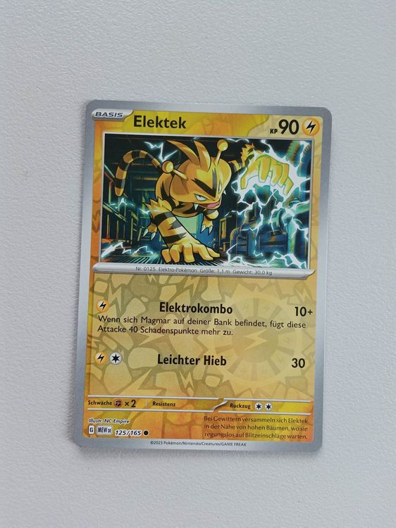 Elektek DEUTSCH REVERSE HOLO - Pokemon 151 Mew | Kaufen auf Ricardo