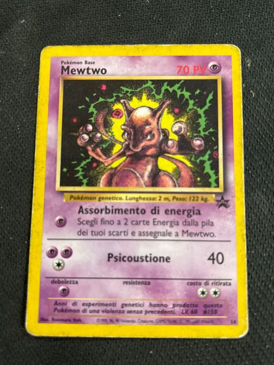 Pokemon card Promo BLACK STAR 1998, Mewtwo Blac star 14 | Kaufen auf ...