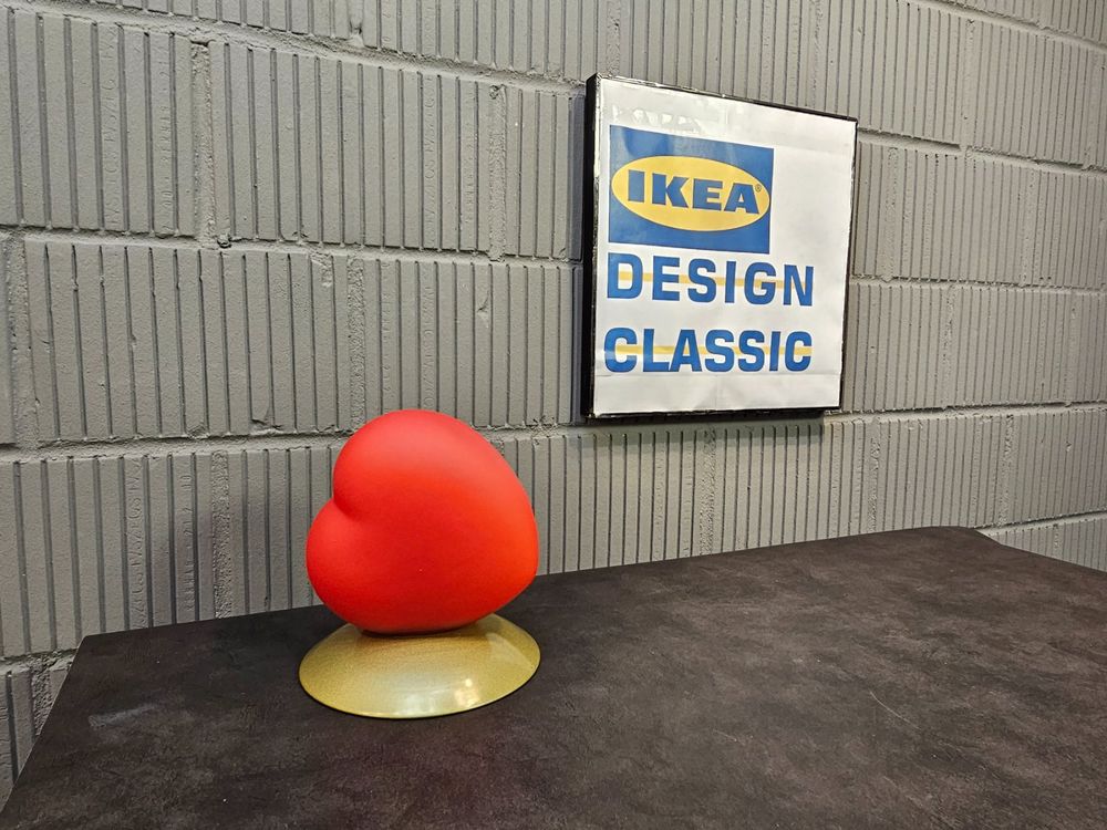 IKEA 1990 Lazy Heart Table Lamp, Herzlampe, Pop Art Leuchte (Gebraucht ...