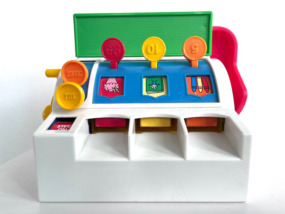 Vintage Fisher-Price Kasse Registrierkasse Spielzeug 1980er (Gebraucht ...