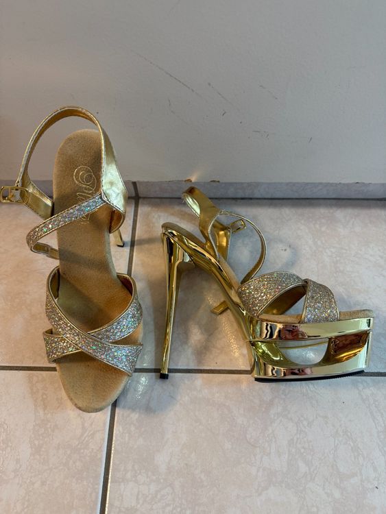 Haut talons Pleaser ECLIPSE-619G Gold Multi Glitter/Gold 40 (Gebraucht) in Lausanne für CHF 20 ...