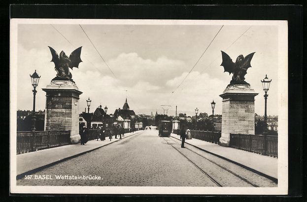 Basel, Wettsteinbrücke mit Strassenbahn (Gebraucht) in Berlin für CHF 5 – mit Lieferung auf ...