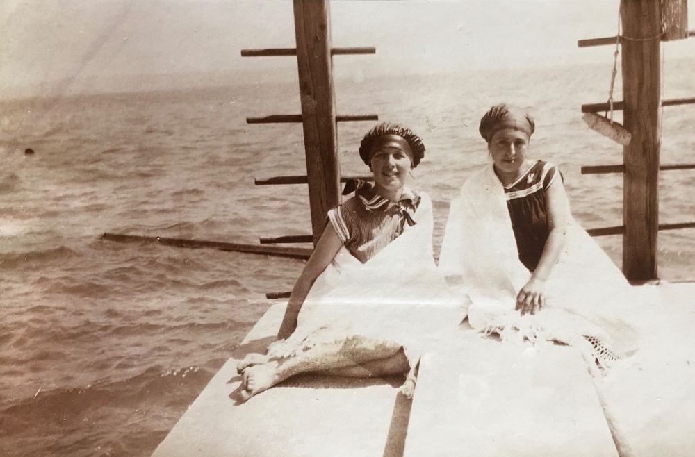 Originalfoto, Baden, Bade-Mode, Frauen, um 1920, Unikat | Kaufen auf ...