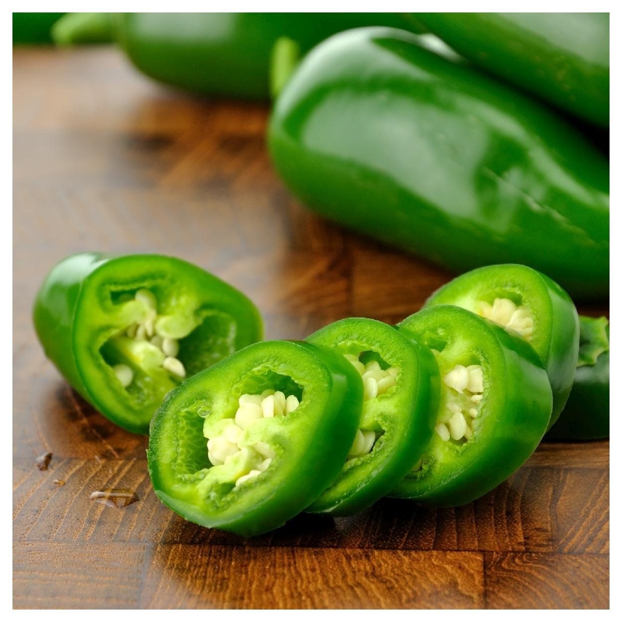 Chili - Jalapeño Jumbo, 🔥 Schärfe 1-2, 5 Samen (Neu und ...