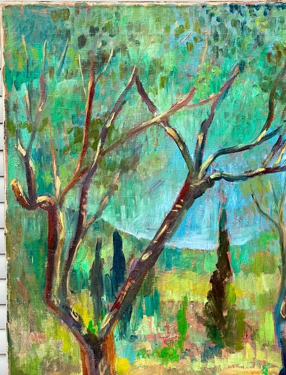 Sinischa Christen (1922-2007) Wald Landschaft Gemälde | Kaufen auf Ricardo