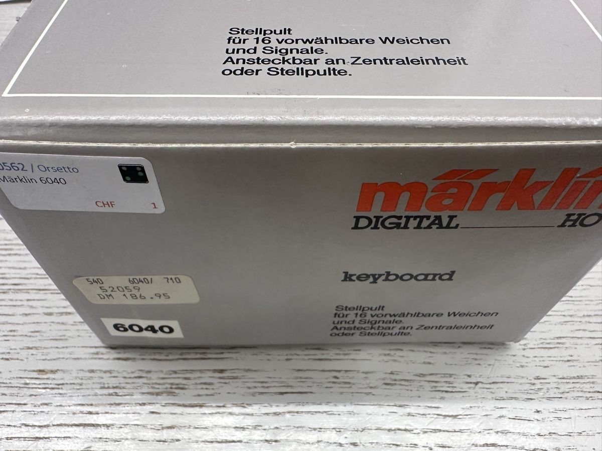Märklin 6040 Keyboard (Gebraucht) in Lupsingen für CHF 41 – nur ...