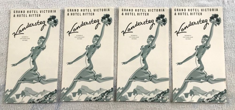 ANTIKER PROSPEKT KANDERSTEG HOTEL VICTORIA & RITTER (Gebraucht) in ...