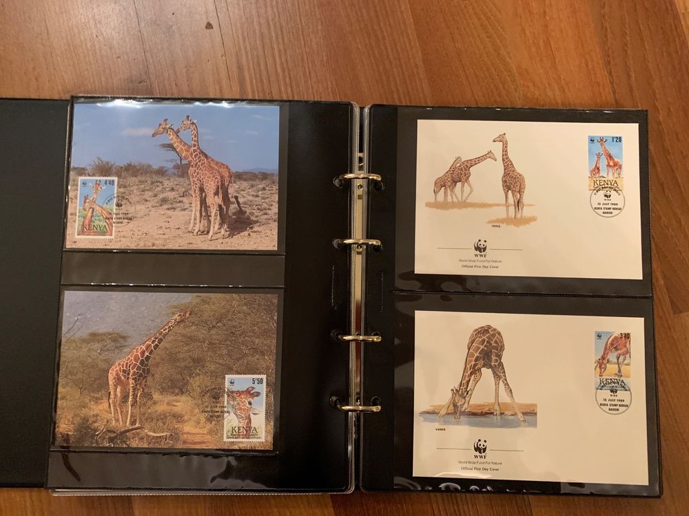 WWF Sammelalbum mit vielen Briefmarken (Gebraucht) in Edlibach für CHF ...