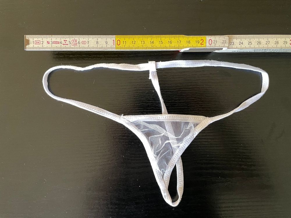 String Slip Tanga weiss culotte mutandine string panty (P15) (Gebraucht ...