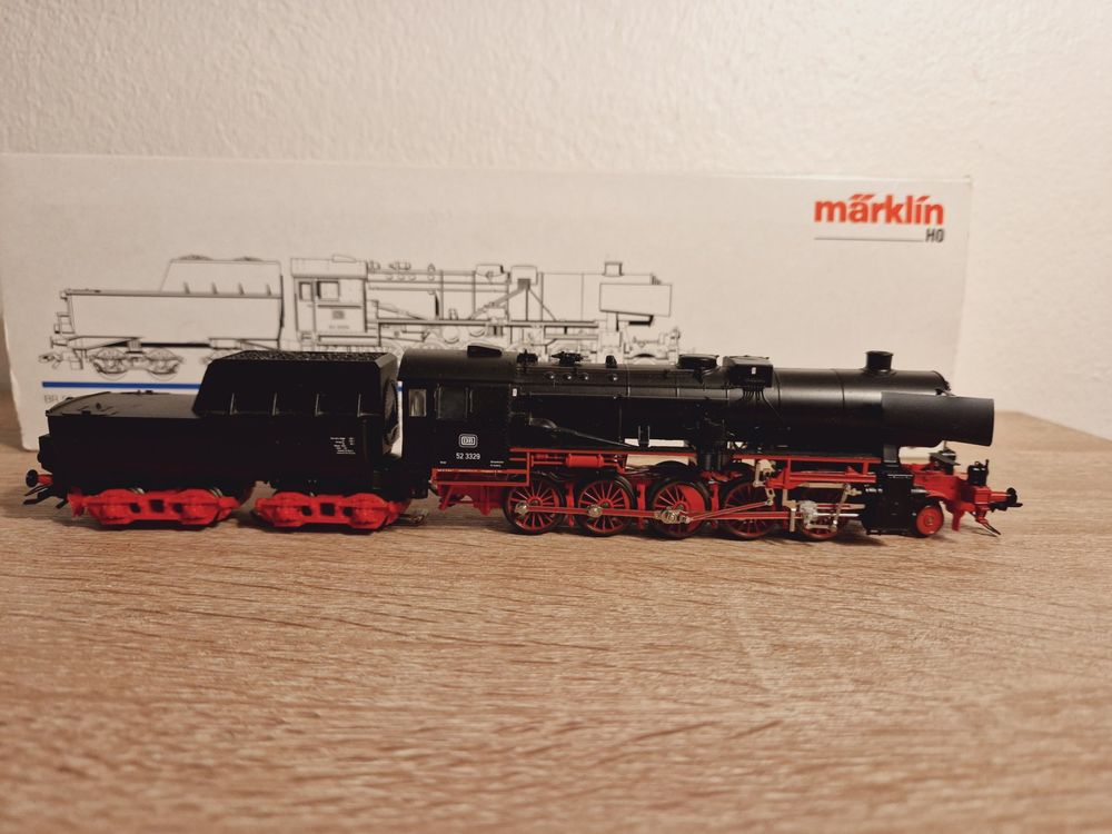 Märklin 3415 Dampflok 52 3329 DB H0 (Gebraucht) in St-Aubin-Sauges für ...