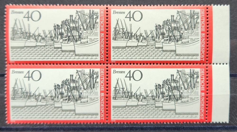 Deutschland-Mi 789 ** Viererblock (41) (Neu und originalverpackt) in Hittnau für CHF 1 – mit ...