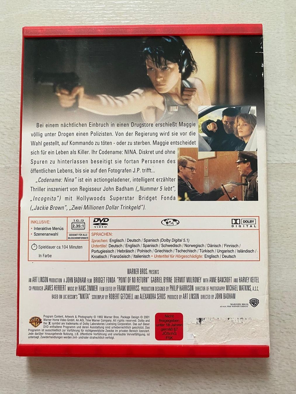 Dvd Codename: Nina (1993) ungeschnittene Originalversion (Gebraucht) in ...