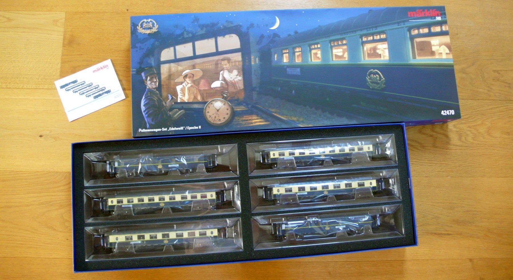 Märklin 42470 - 6-tlg. Pullman Wagen-Set EDELWEISS - NEU/OVP (Neu und ...