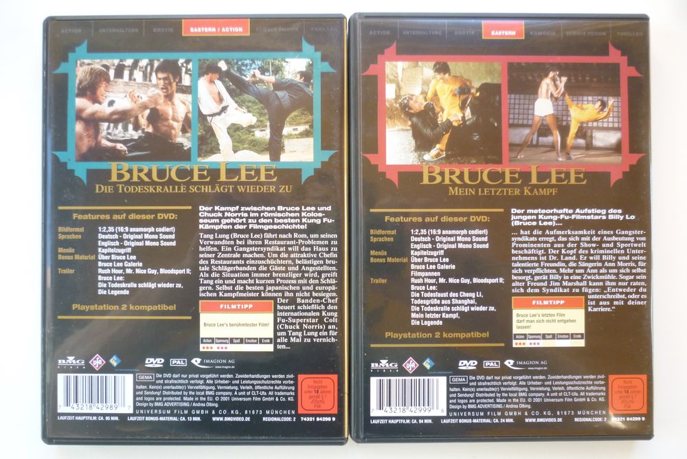 Bruce Lee Collection - DVD Box - 4x Bruce Lee Klassiker (Gebraucht) in ...