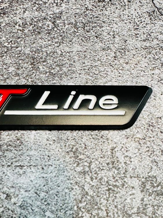 Ford ST Line Emblem Schriftzug Logo aus Metall, Schwarz Neu (Neu und ...