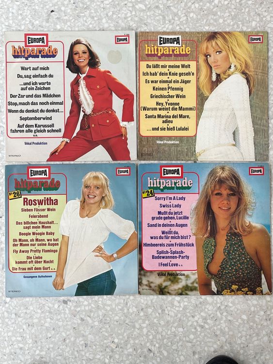 Europa Hitparade 4 LP's (Gebraucht) in Sutz für CHF 5 – mit Lieferung ...