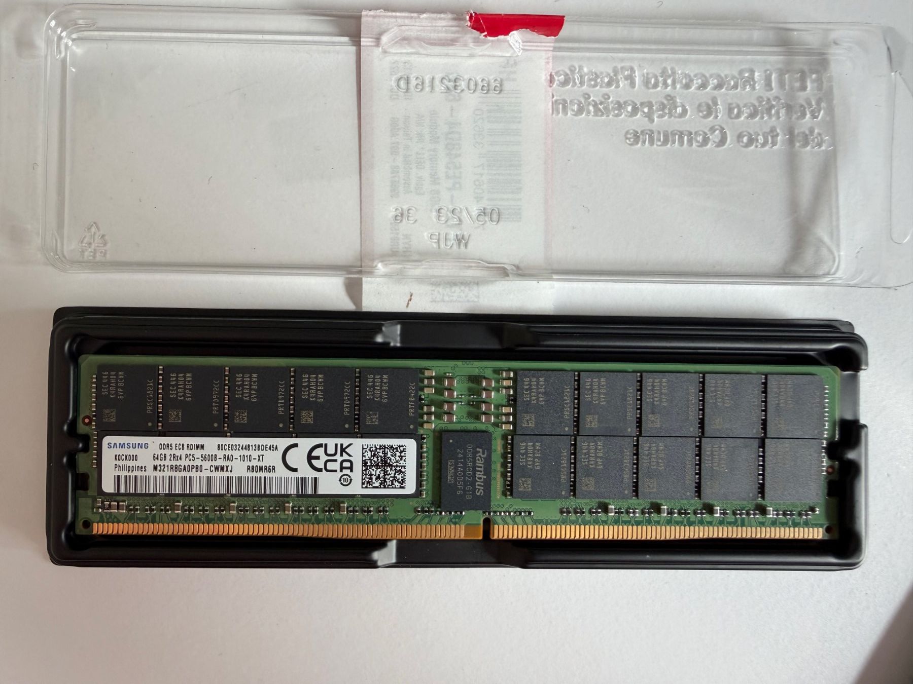 Samsung 64GB DDR5 ECC RDIMM 5600MHz Server RAM (Gebraucht) in ...