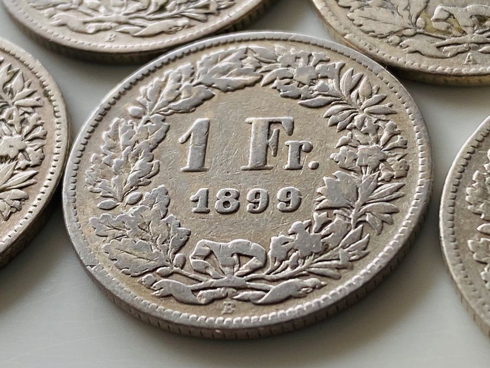 Lot 1 Franken SILBER 1887 1894 1898 1899 1900 SCHWEIZ ab 1.- | Kaufen auf Ricardo