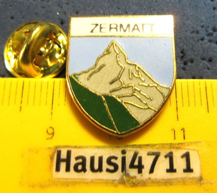 PIN MATTERHORN ZERMATT WALLIS SCHMUCK-PIN ENAMEL GOLDIG | Kaufen auf ...