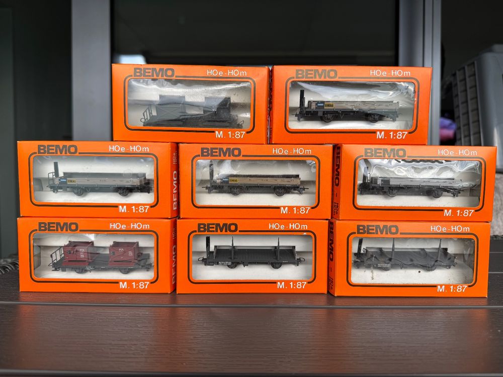 BEMO H0e Rollmaterial, Spur H0m, 8 Stk, Top Zustand! (Neu (gemäss Beschreibung)) in Holderbank ...