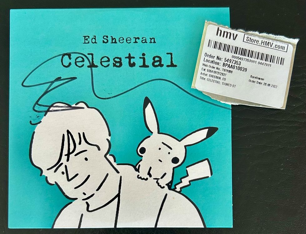 ED SHEERAN „Celestial“ CD SINGLE SIGNED AUTOGRAPHED SIGNIERT (Neu und ...