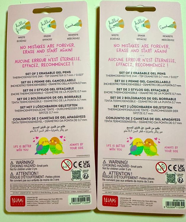 2 Sets - Legami St Valentin 2026 - Better Together (Neuf avec emballage ...