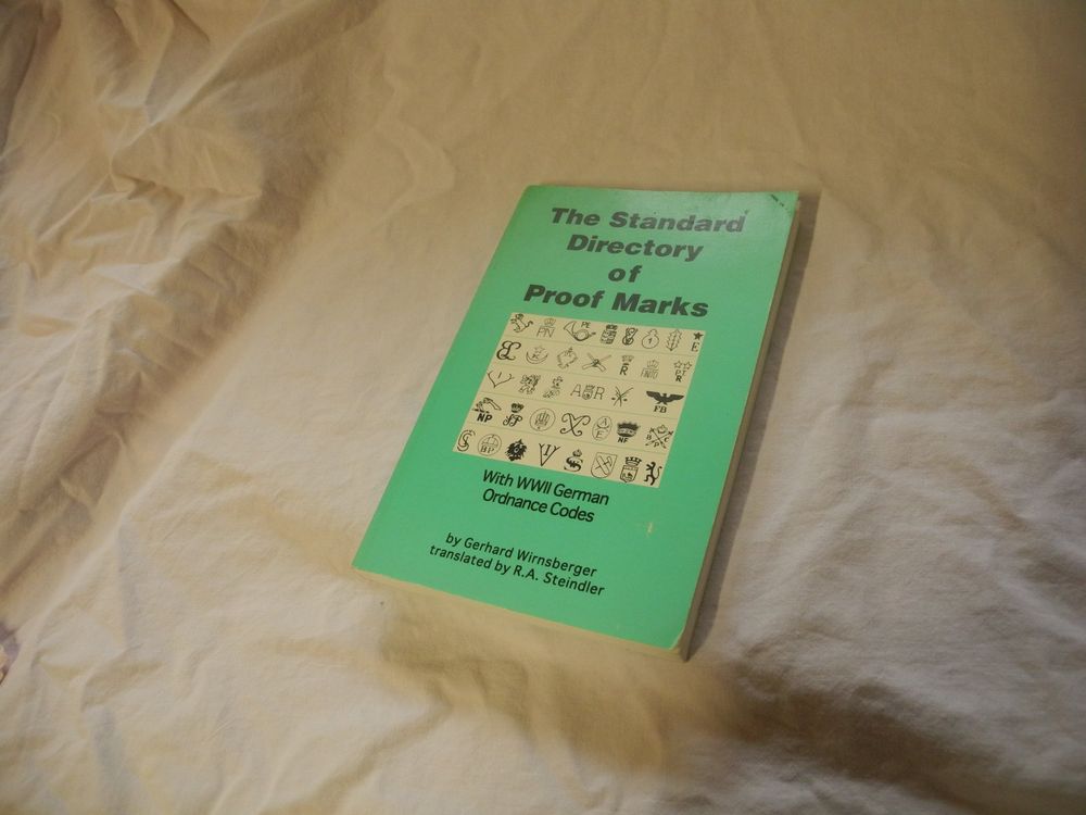 BUCH MILITÄR PRÜFZEICHEN DIRECTORY PROOF MARKS WAFFEN (Gebraucht) in ...