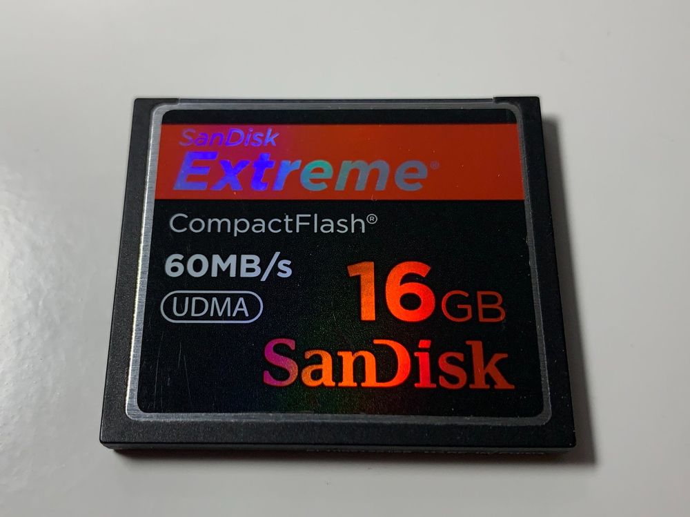 Sandisk Extreme CompactFlash (CF) 16 GB #2 (Gebraucht) in St-Brais für ...
