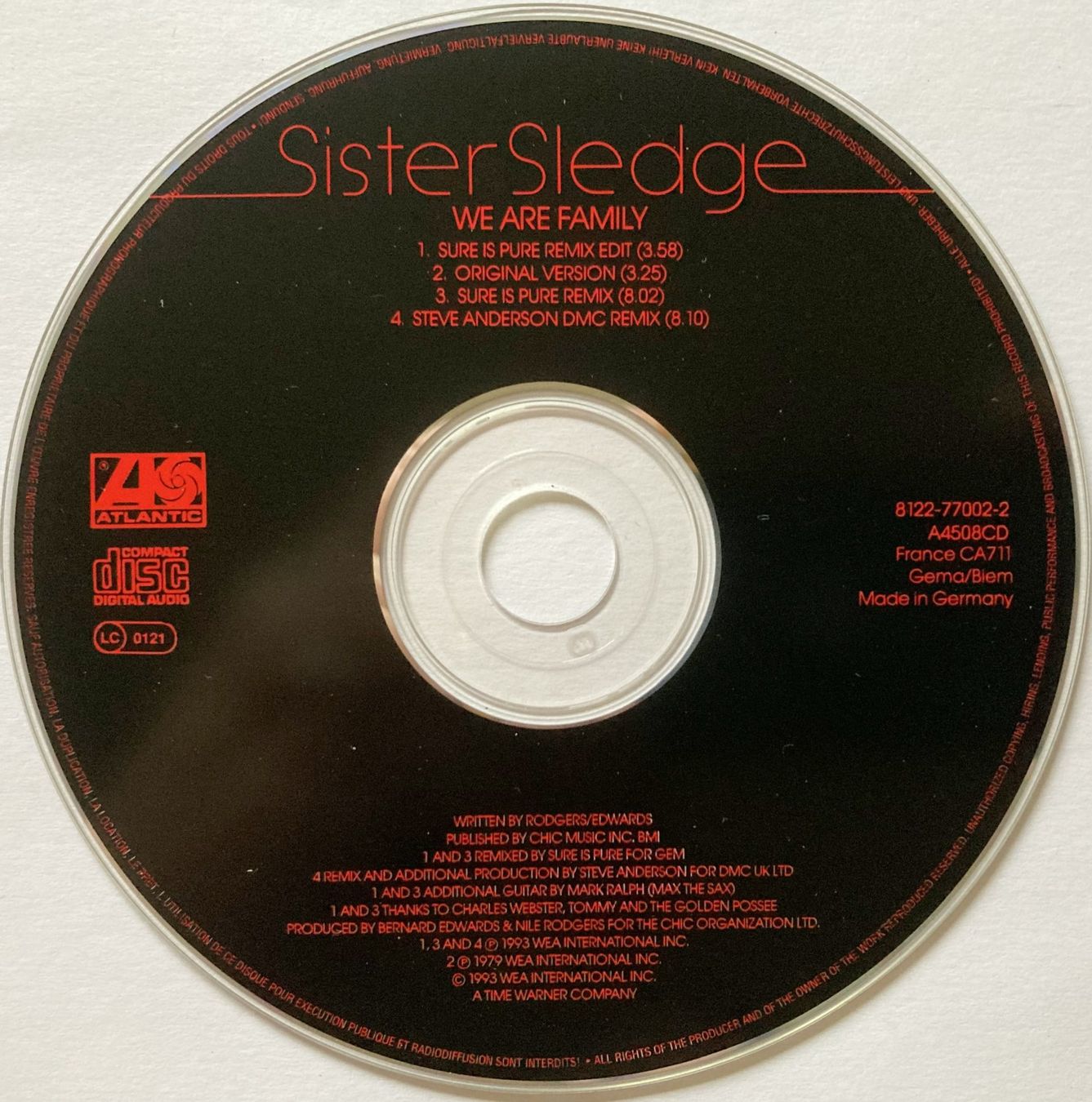 SISTER SLEDGE - WE ARE FAMILY MIXES '93 (Gebraucht) in Bottens für CHF ...