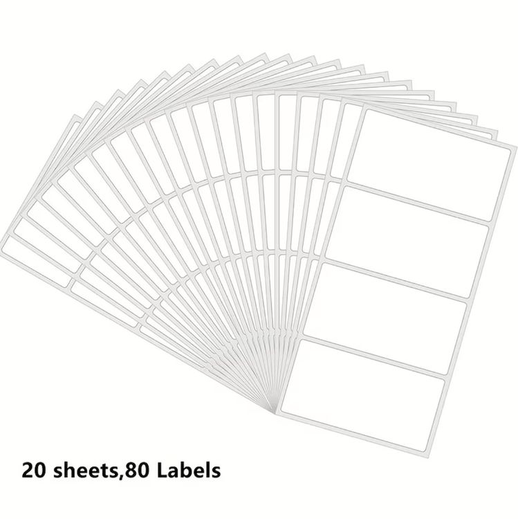 Etiketten, 80 Stk, Neu, weiss, ideal für Adressen Etiketten (Neu und ...