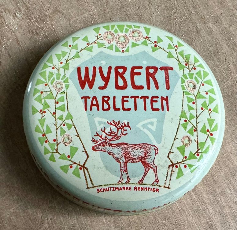 WYBERT Tabletten Rudolf Spreuermann Basel - Alte Blechdose (Gebraucht ...