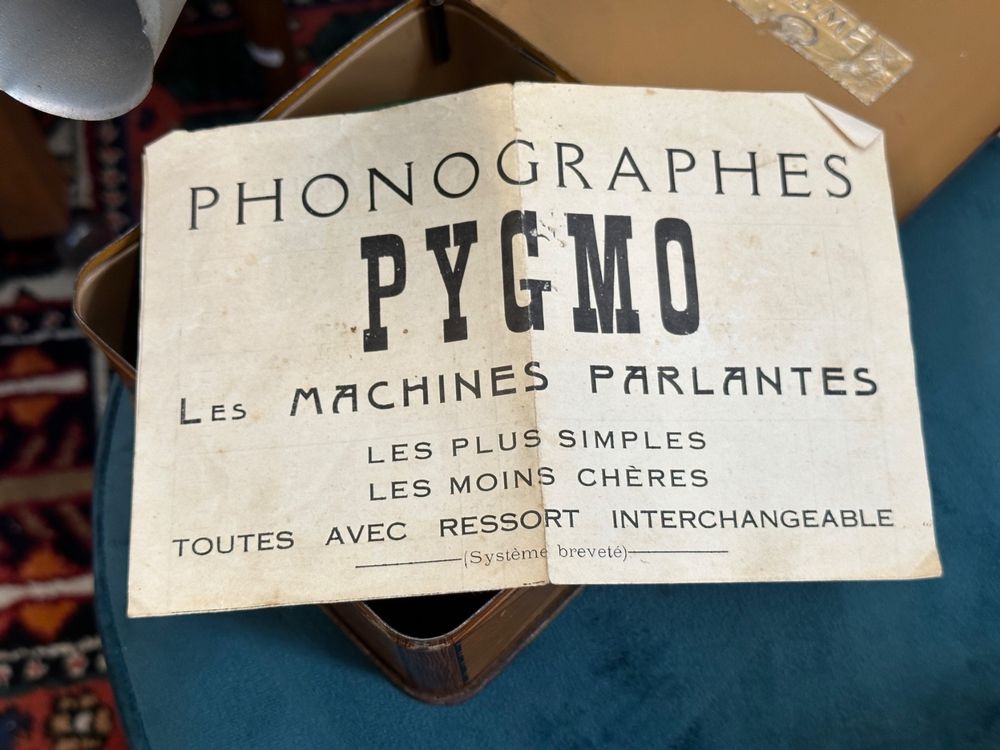 Antiker Phonograph Pygmo Pygmophone Grammophon (Gebraucht) in Zofingen für CHF 189 – mit ...