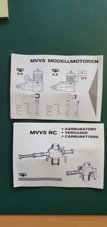 Modellmotor MVVS 3.5 GFS/R ABC/RC (Neu (gemäss Beschreibung)) in Grosswangen für CHF 50 – mit ...