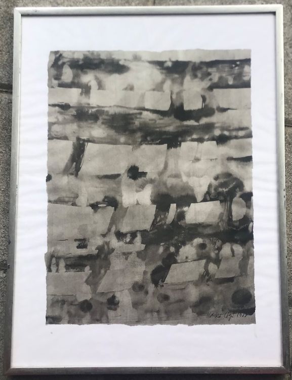 Abstrakte Aquarell Unleserlich Signiert | Kaufen auf Ricardo