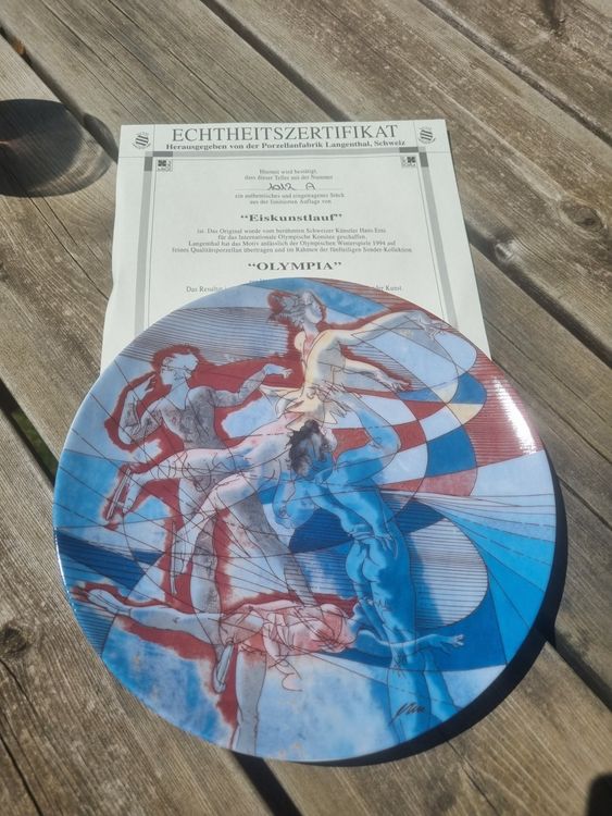 Assiette de collection, Hans Erni, Langenthal (Neu (gemäss Beschreibung)) in Fribourg für CHF 12 ...