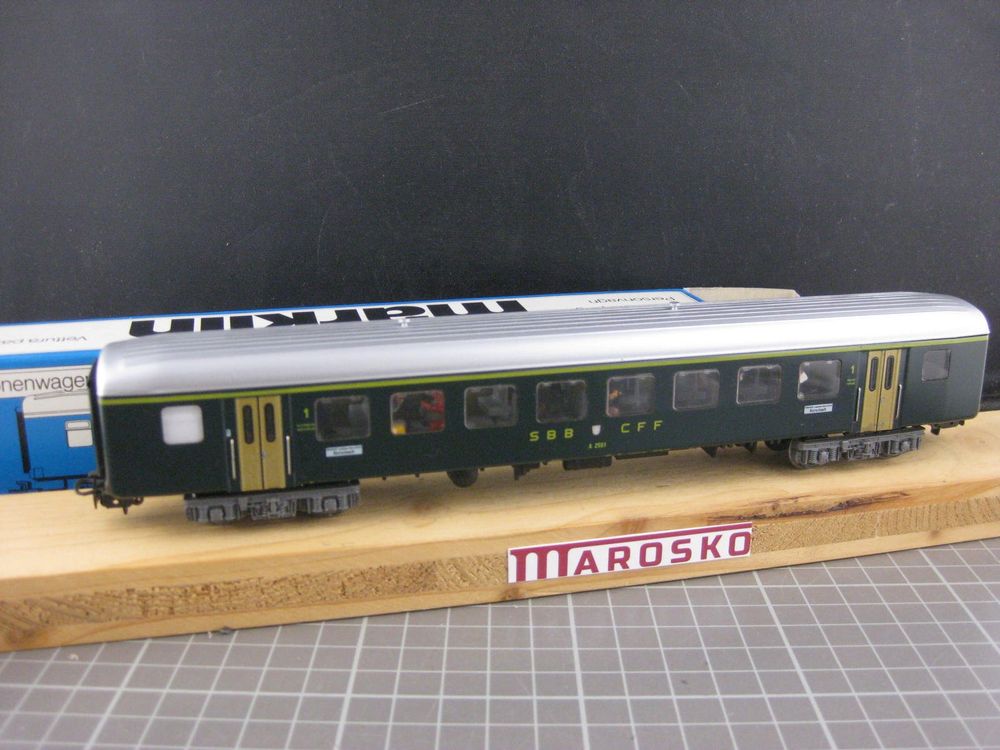 Märklin 4066 SBB Personenwagen 1. Klasse, mit OVP, mit Innen | Kaufen auf Ricardo