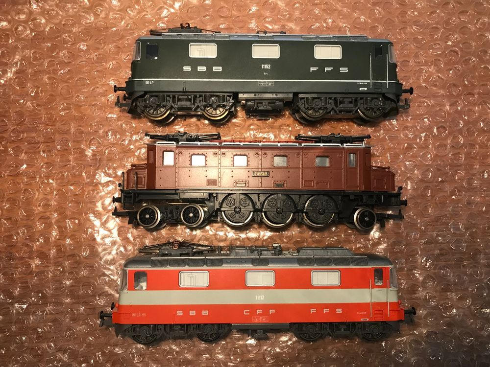 Lima 3x SBB Lokomotive Re 4/4 II und Ae 3/6 I (Gebraucht) in Luzern für CHF 175 – mit Lieferung ...