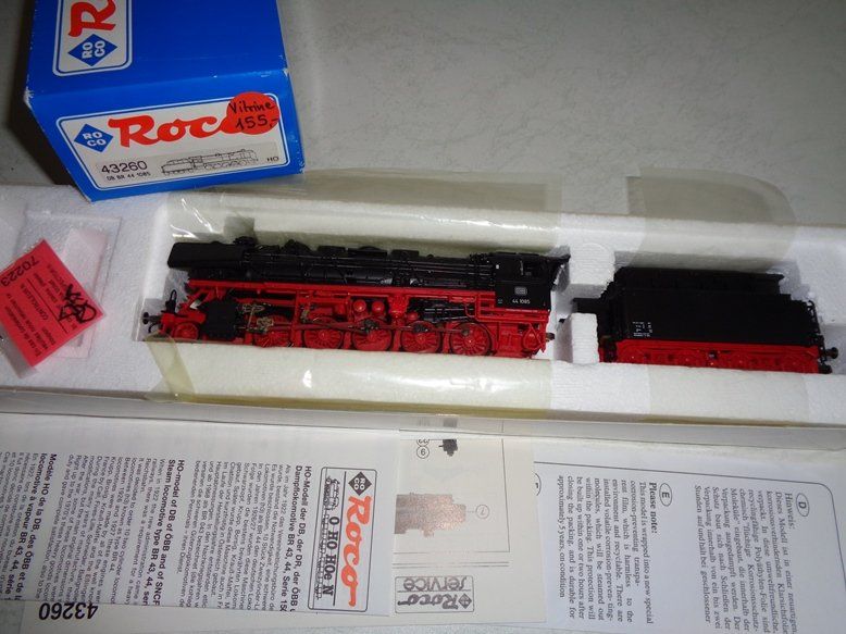 Roco 43260 Dampflokomotive DB, BR 44 schwarz HO DC analog (Gebraucht ...