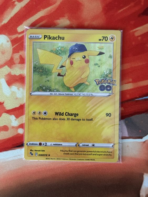 POKEMON Pikachu 028/078 pokemon GO promo SEALED (Neu und ...