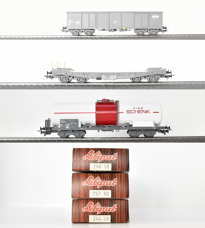 Liliput 3x Güterwagen der SBB H0 GS mit OVP (Gebraucht) in St. Gallen für CHF 35 – mit Lieferung ...