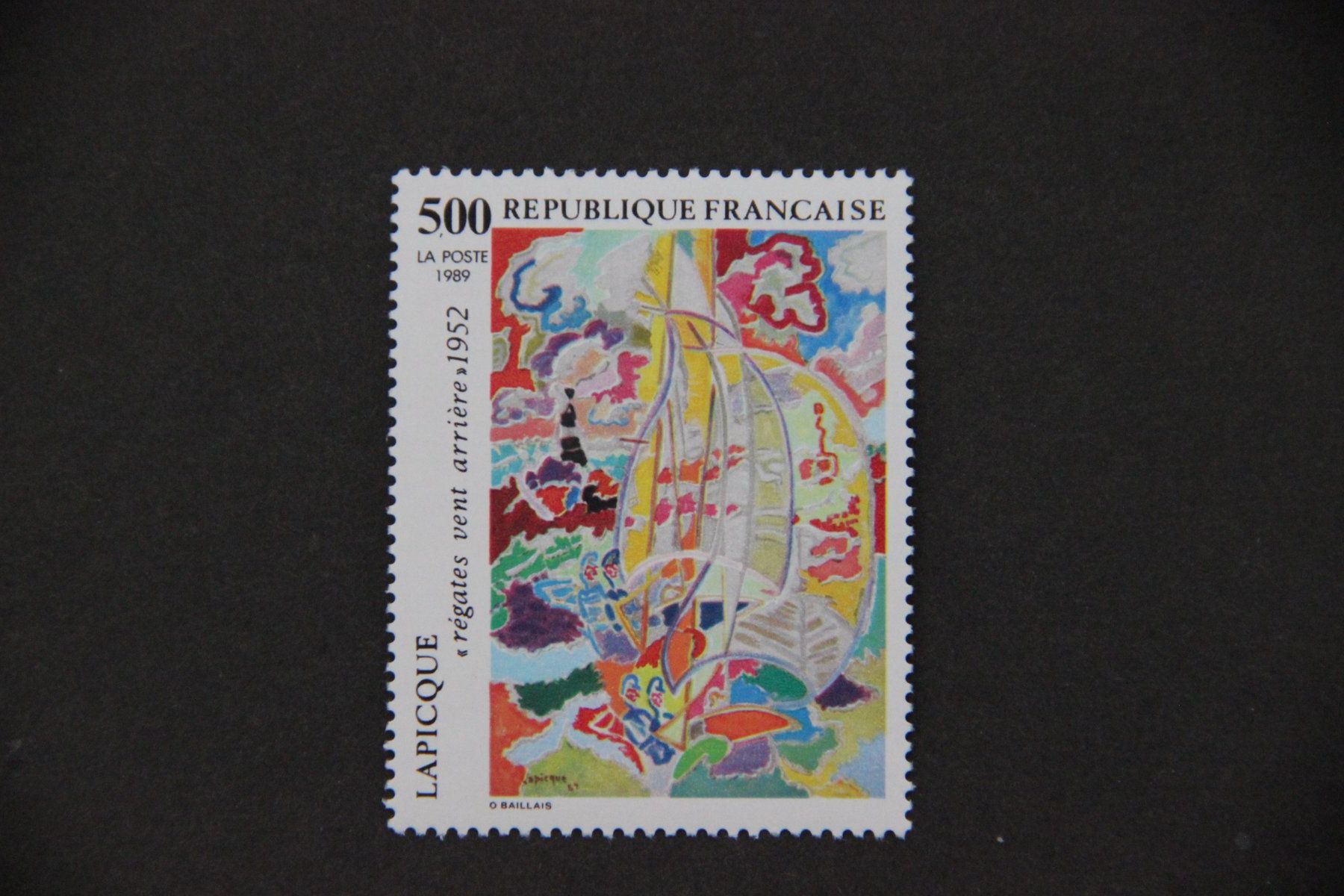 Frankreich 1989 - Lapicque - "régates vent arrière" - 1952** (Neu ...