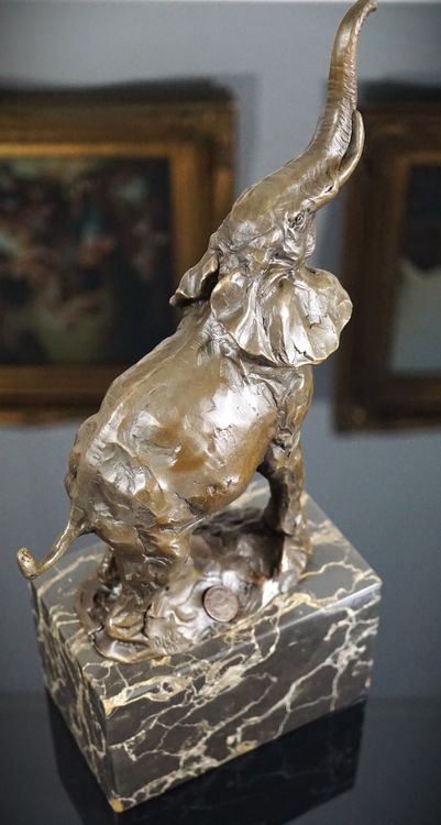 IMPOSANTER BRONZE ELEFANT SKULPTUR STATUE BRONZEFIGUR (Gebraucht) in Vettweiß für CHF 279 – mit ...