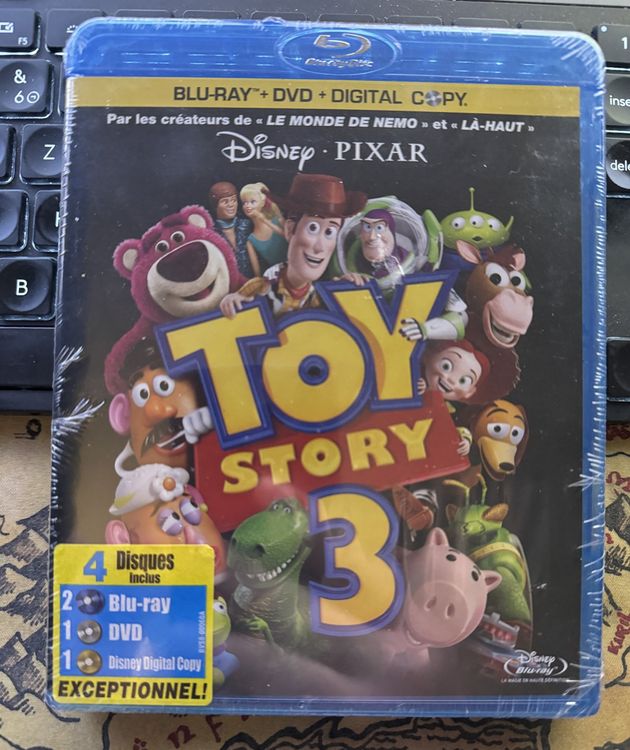 Toy Story 3 (2010) - Blu-ray + DVD (Neuf avec emballage d'origine) à ...
