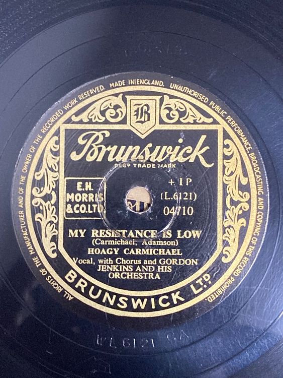 Schellackplatte 10“, 78RPM, HOAGY CARMICHAEL (Gebraucht) in Biel/Bienne ...