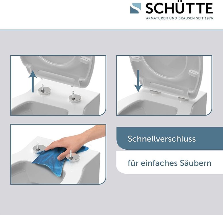 Design WC-Sitz mit Absenkautomatik und Schnellentriegelung (Neu (gemäss Beschreibung)) in ...