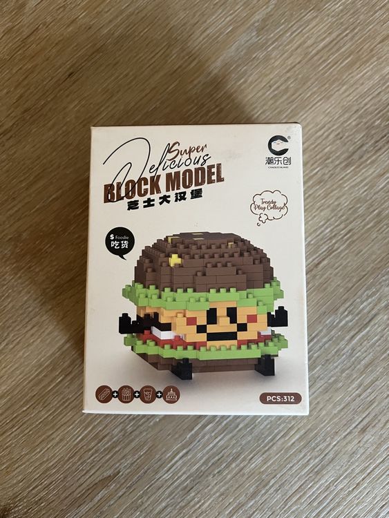 Block Model „Burger“ (Gebraucht) in Steinen für CHF 9.9 – mit Lieferung auf Ricardo kaufen
