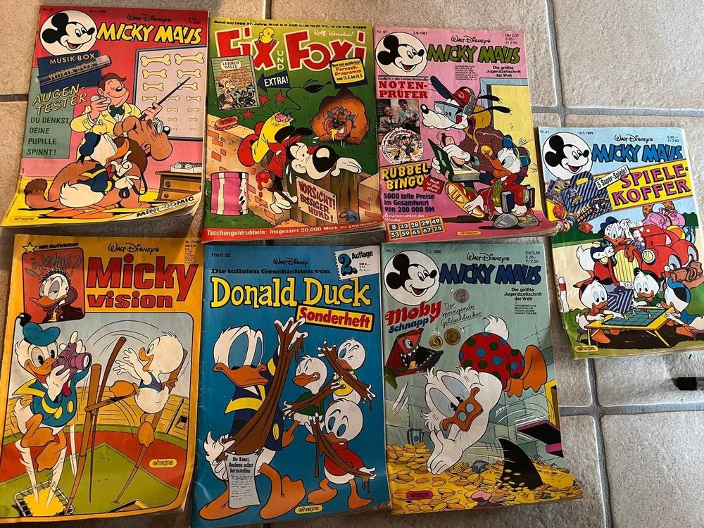 Donald Duck, Micky maus Fix and Foxi alte Comics (Gebraucht) in Wolfwil ...