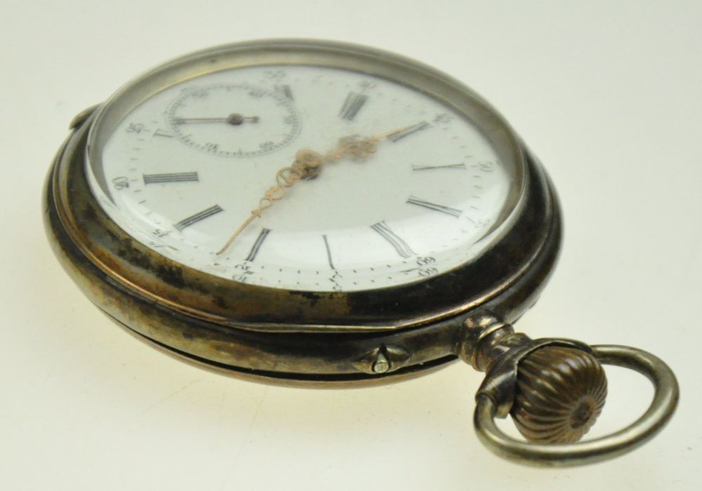 Antike Taschenuhr aus Silber, verziert, läuft (Gebraucht) in Wettingen für CHF 34 – mit ...