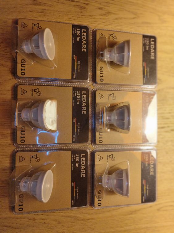 6x IKEA LEDARE LED-Spots GU10 NEU+OVP | Kaufen auf Ricardo