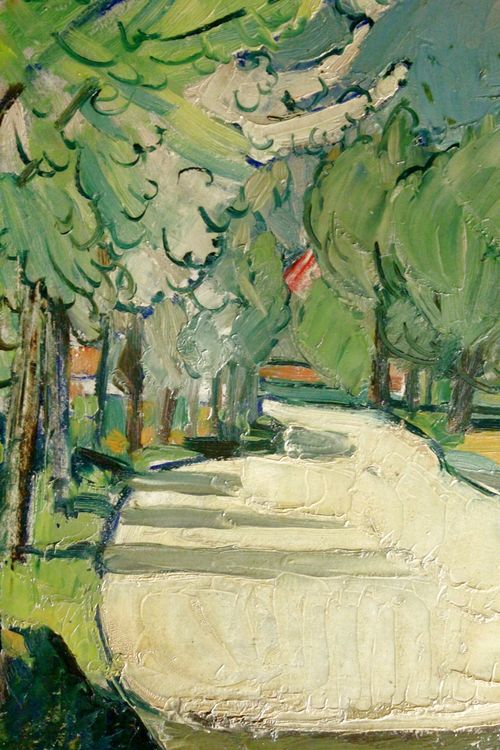 FRED STAUFFER (Swiss, 1892-1980) Laubstrasse, Öl/Karton 1919 (Gebraucht) in Bern für CHF 889 ...